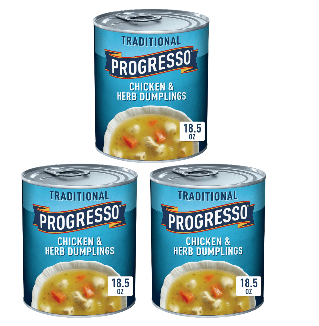 Progresso Traditional Chicken & Herb Dumpling Soup - 18.5oz pack of 3 ...