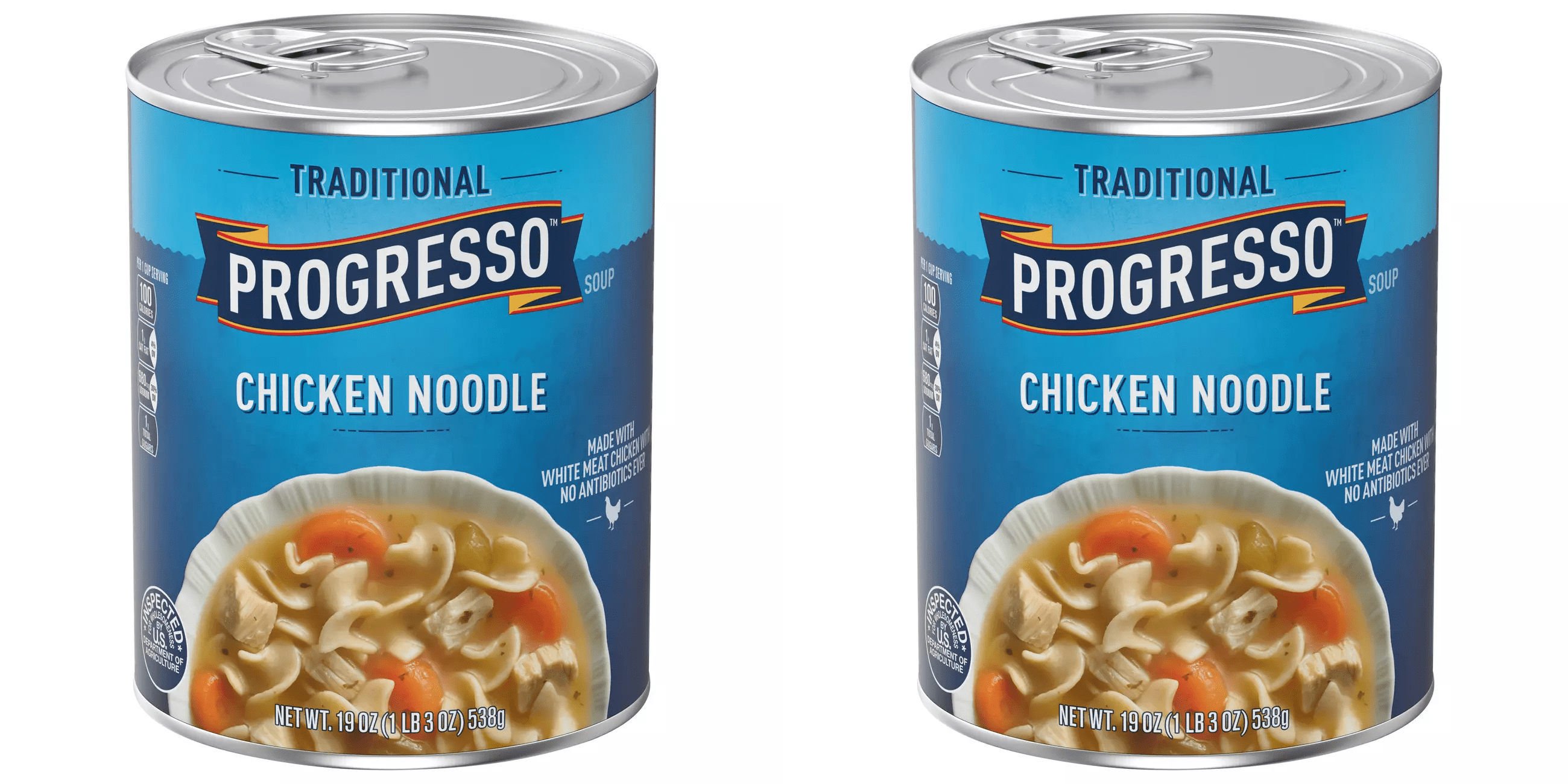 Progresso Traditional Chicken Noodle Soup, 19 oz pack of 2 - Walmart.com