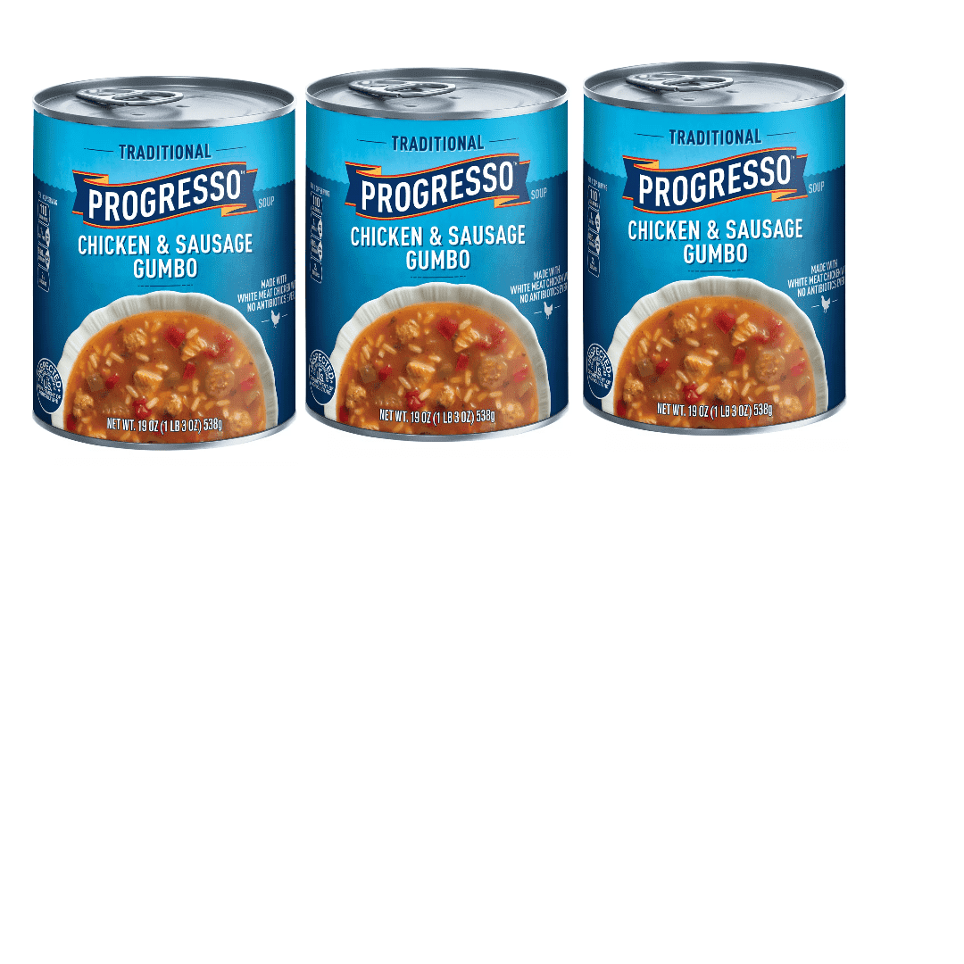Progresso Traditional Chicken & Sausage Gumbo Soup, 19 oz - Cajun ...