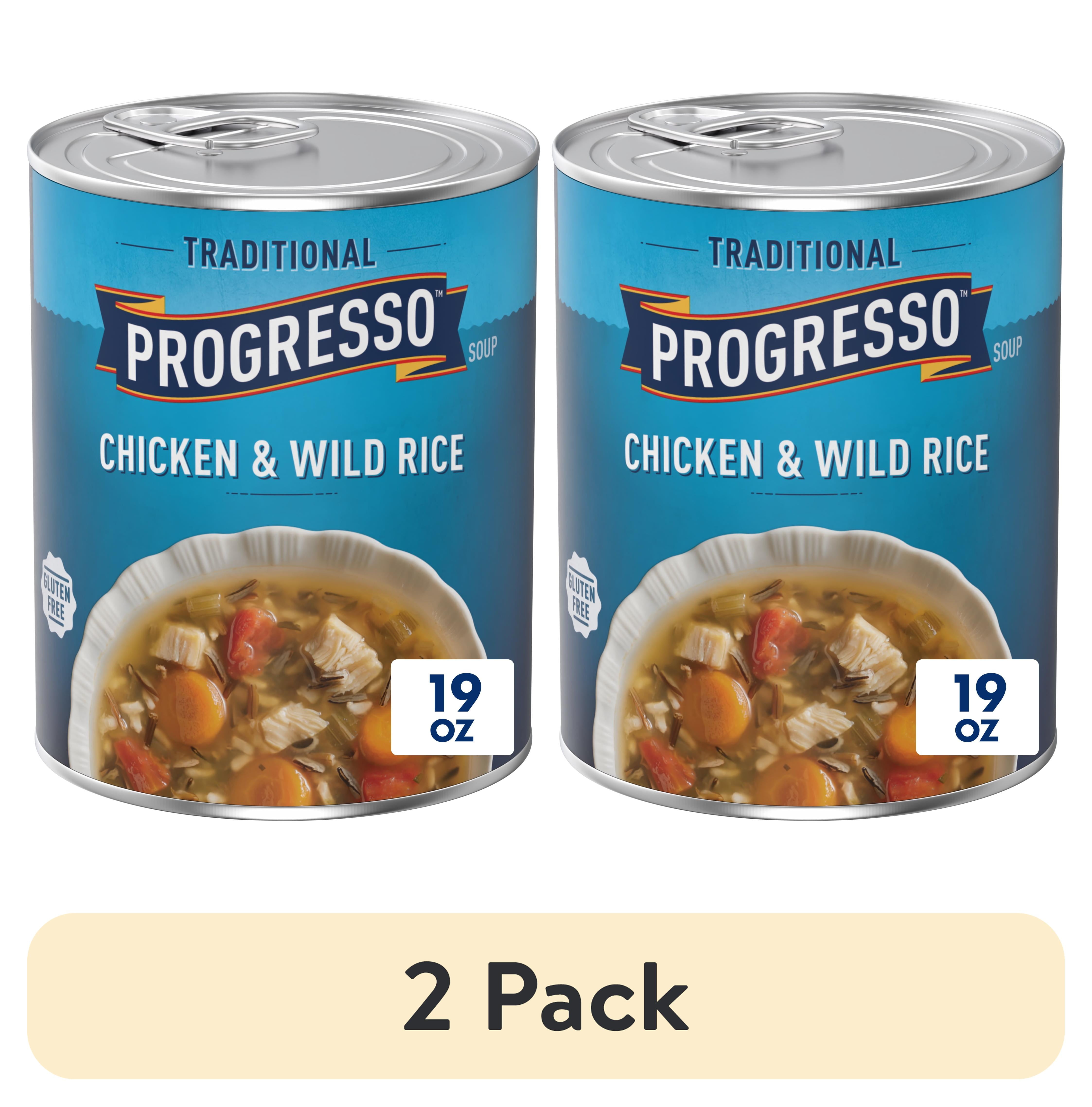 (2 pack) Progresso Traditional, Chicken and Wild Rice Soup, Gluten Free ...