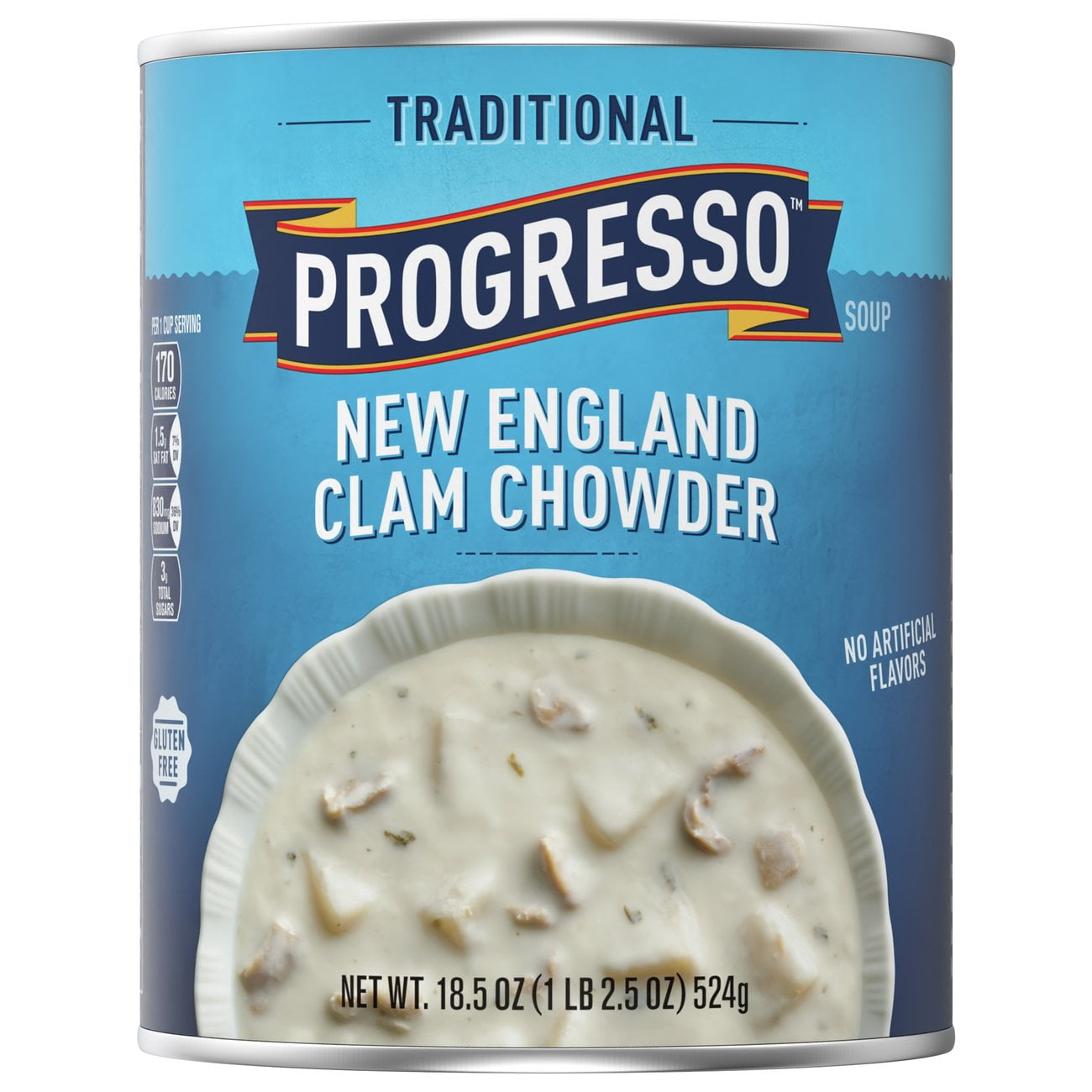 Progresso Traditional New England Clam Chowder Soup - 18.5 oz - Walmart.com