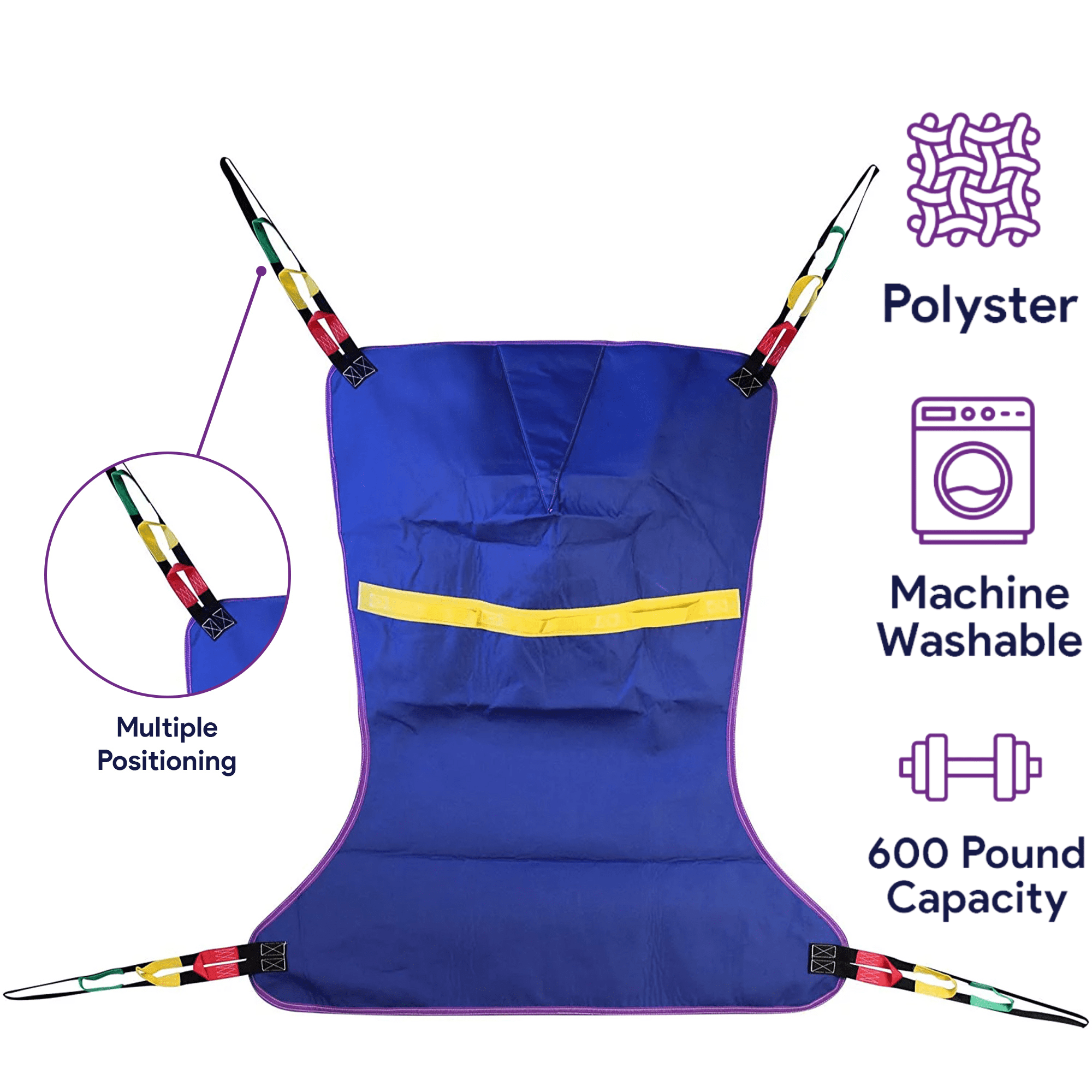 Proheal Full Body Polyester Patient Lift Sling (XXL) 64"L x 45" HSA/FSA ...