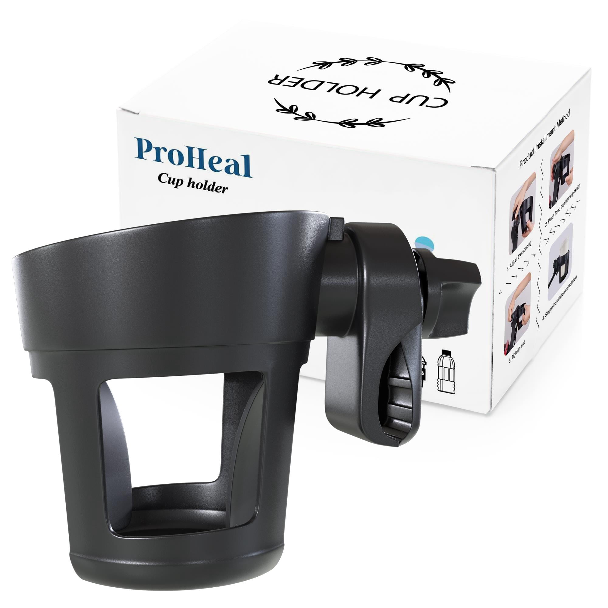 ProHeal Universal Adjustable Mobility Drink Wheel Chair Cup Holder for ...