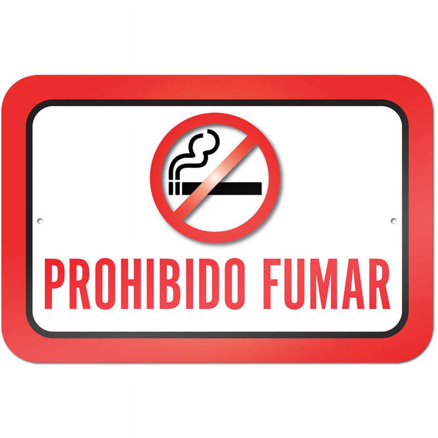 Prohibido Fumar No Smoking Spanish Sign - Walmart.com