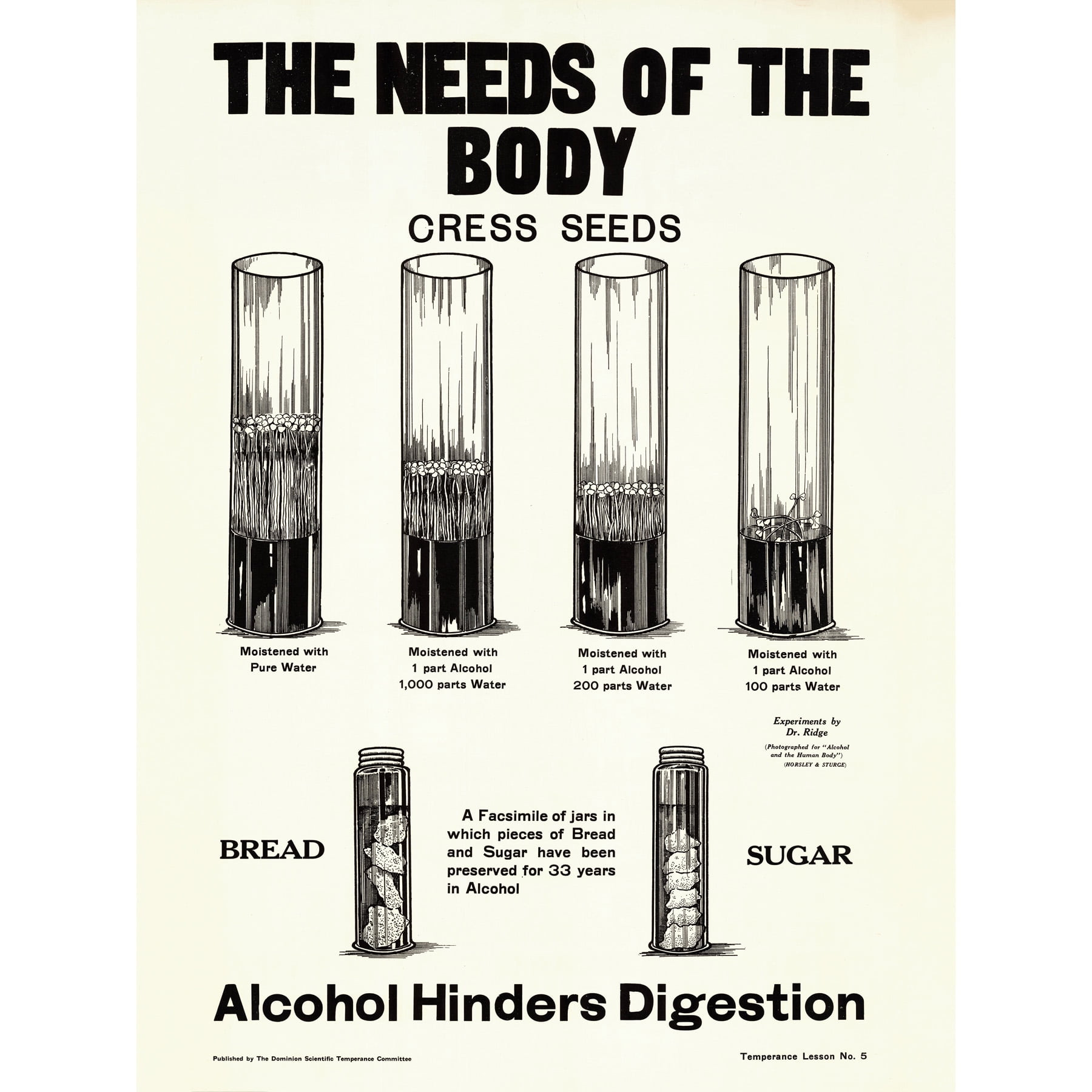 Prohibition Temperance Movement Alcohol Warning Body Needs Ad Extra ...