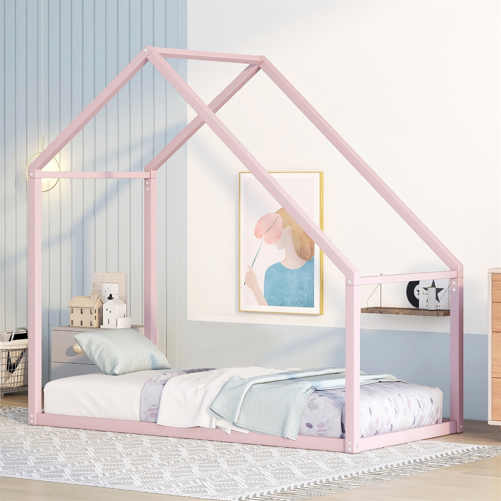 Prohon Montessori Bed for Girls & Boys, Twin Size Toddler Floor Bed ...