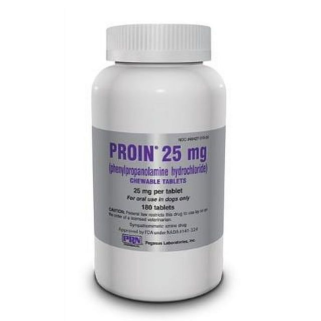 Proin (Phenylpropanolamine Hydrochloride) Chewable Tablets, 25MG ...
