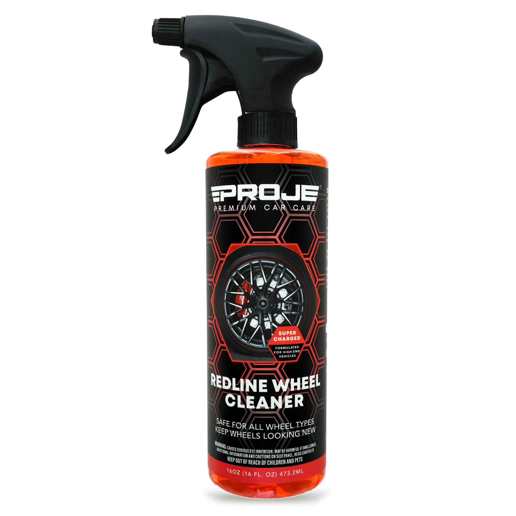 PROJE Redline Wheel Cleaner, Rim and Tire Degreaser, Tough on Brake ...