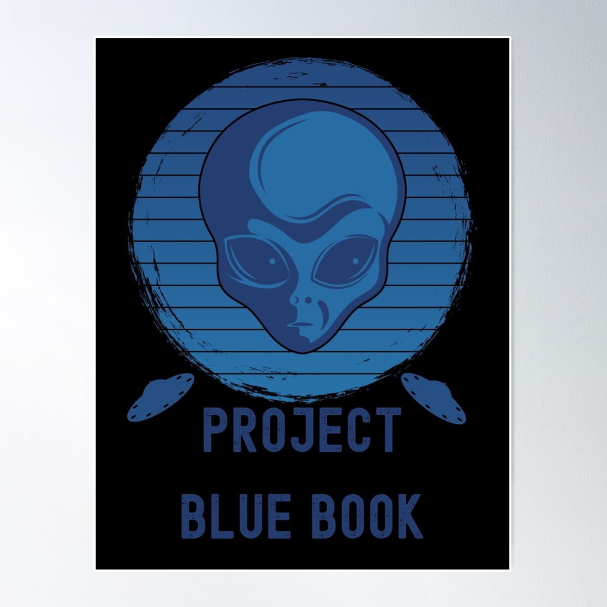 Project Blue Book Alien Flying Saucer Creepy Martian Extra Terrestrial ...