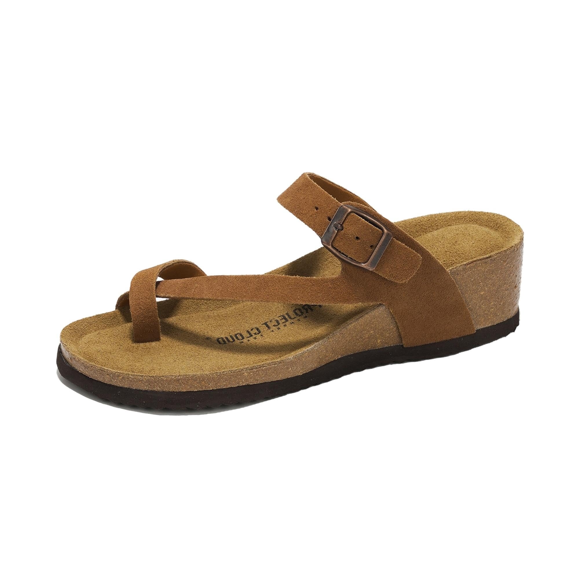 Project Cloud 100% Genuine Leather Sandals Women Wedge & Slippers with ...