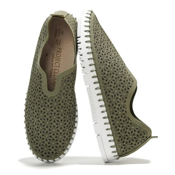 Project Cloud Women's Slip-On Sneakers, Memory Foam Loafers ...