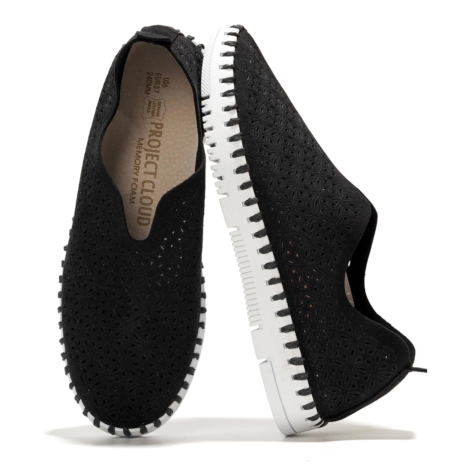 Project Cloud Women's Slip-On Sneakers, Memory Foam Loafers ...