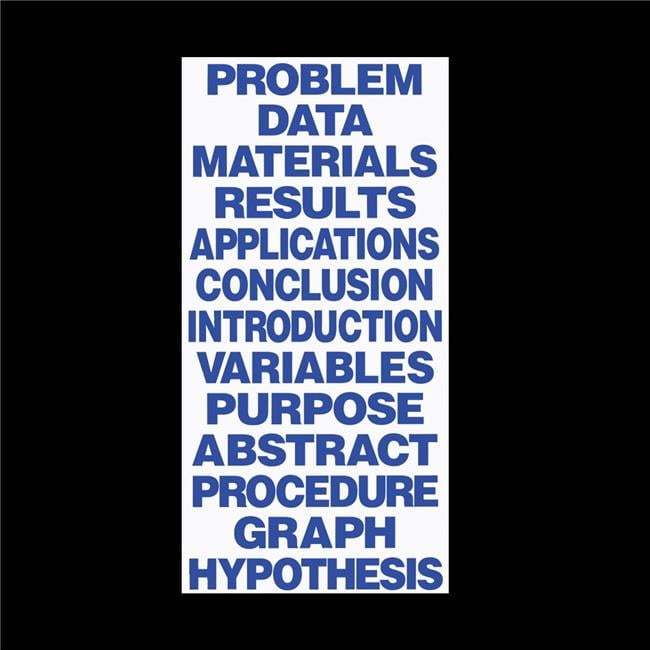 Project Display Recyclable Blue Science Fair Titles Retail Pack of 24 ...