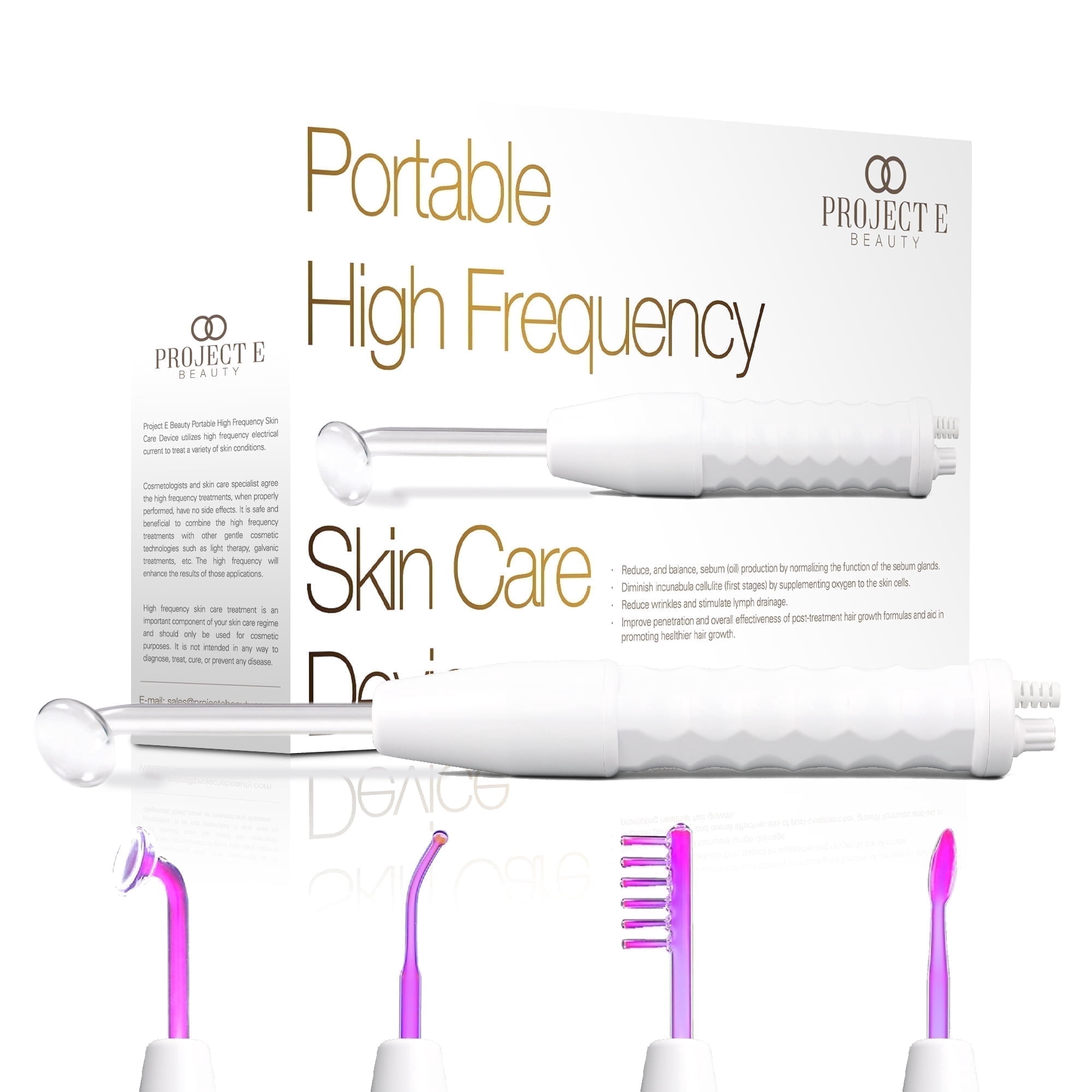 Project E Beauty High Frequency Wand | Anti-Acne & Spot Treatment ...