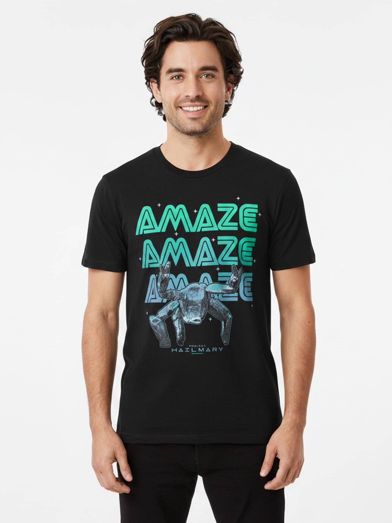 Project Hail Mary Men's Graphic Short Sleeve Tee, Amazing Rocky, Sizes ...
