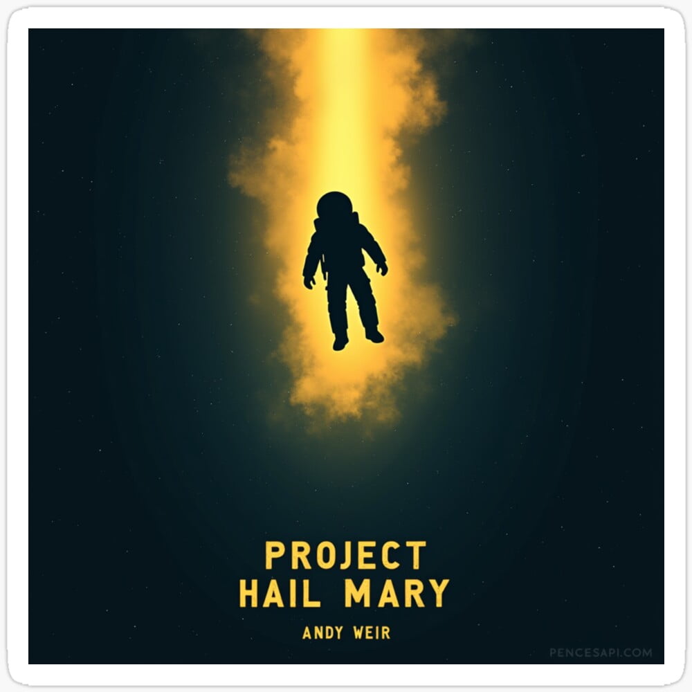 Project Hail Mary - Sci-Fi Movie Poster Art Sticker Phone Decal Water ...