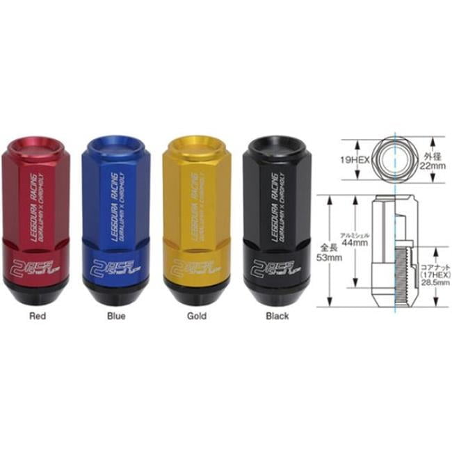 Project Kics WCL5311R 12 x 1.5 in. Leggdura Racing Shell Type Lug Nut ...