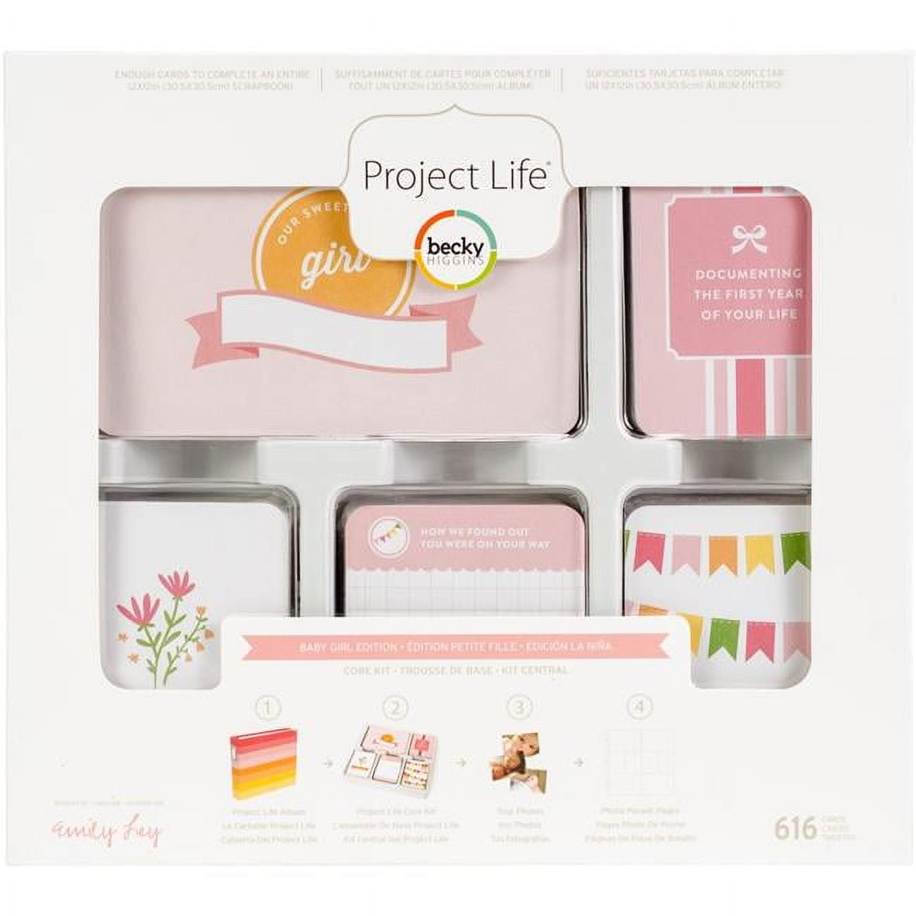 Project Life Core Kit-Baby Girl, 616/Pkg - Walmart.com