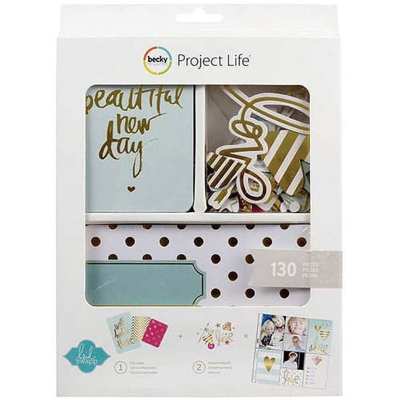 Project Life Mini Kit, Heidi Swapp Gold Foil - Walmart.com