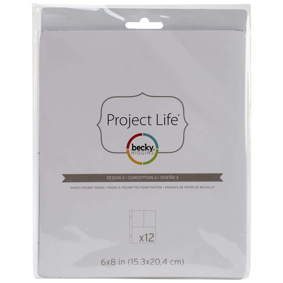 Project Life Photo Pocket Pages 6"X8" 12/Pkg-Design 3 - Walmart.com