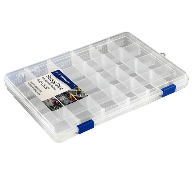 Project Partners 11.75 x 8.25 in. Clear Plastic Adjustable Storage Box ...