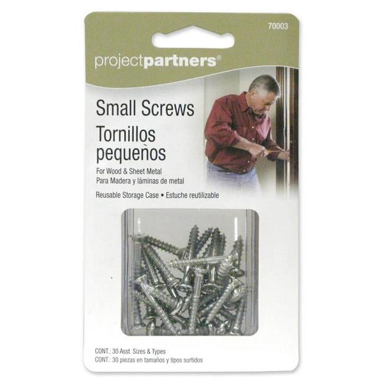 Project Partners 70003 Fasteners Small Screws - Walmart.com