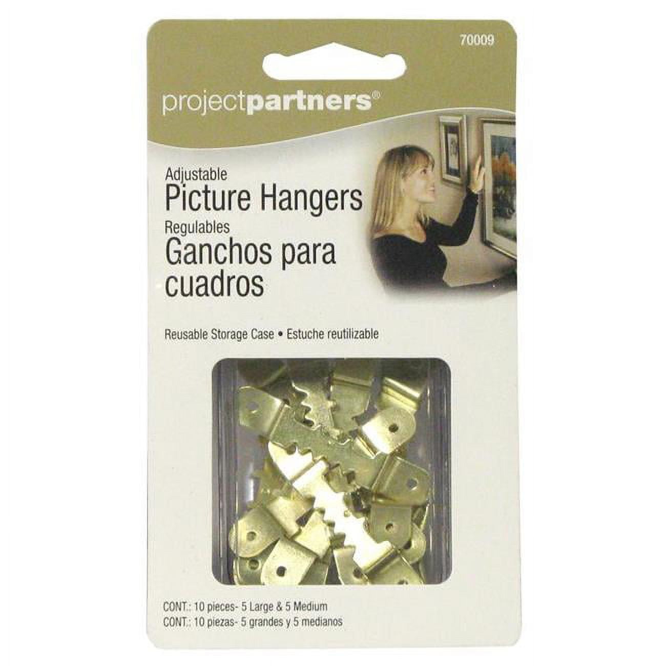 Project Partners 70009 Adjustable Picture Hangers - Walmart.com