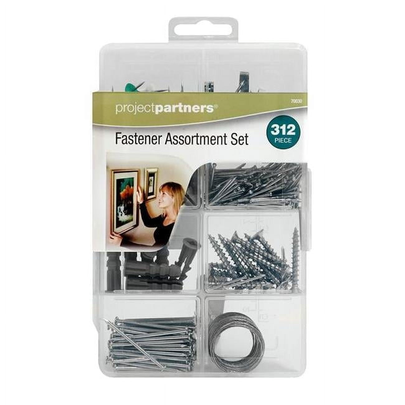 Project Partners 70030 Assortment Fastener - 312 Piece - Walmart.com