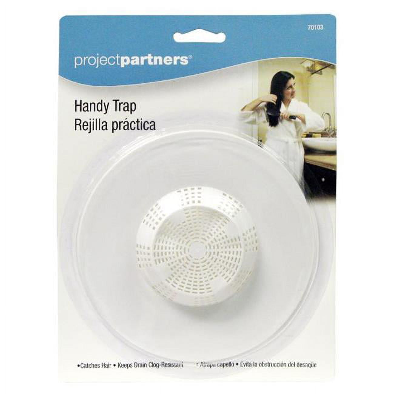 Project Partners 70103 Drain Handy Trap, White - Walmart.com