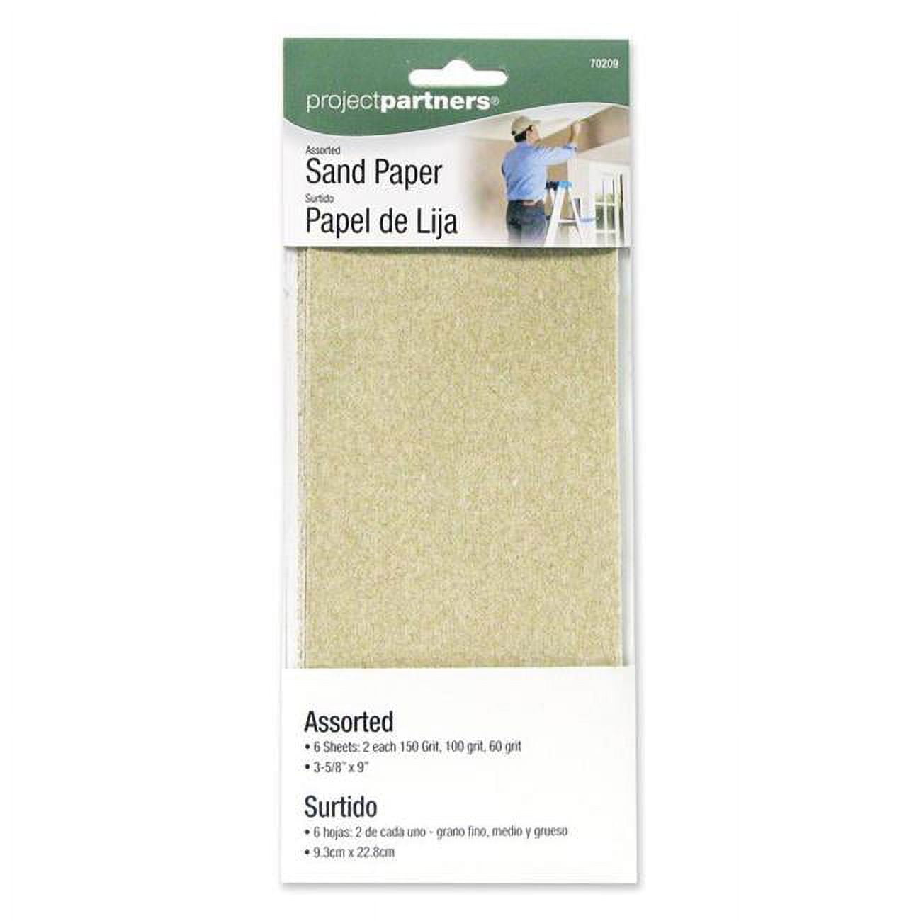 Project Partners 70209 Sand Paper, Assorted Color - Pack of 6 - Walmart.com