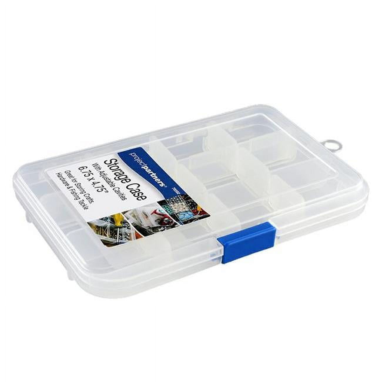 Project Partners 70502 6.75 x 4.75 in. Clear Plastic Adjustable Storage ...