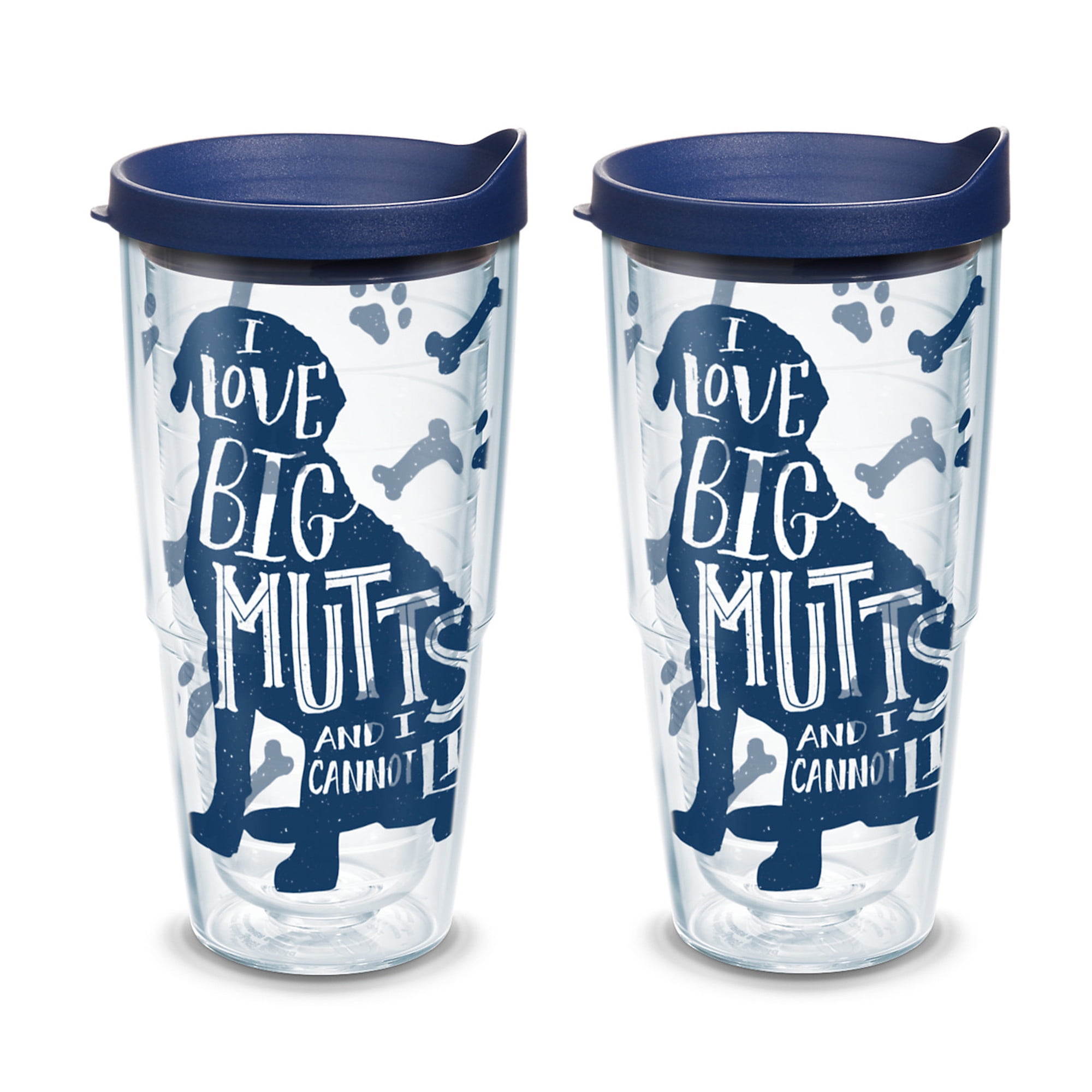 Project Paws I Love Big Mutts and I Cannot Lie 24 oz Tumbler with lid ...