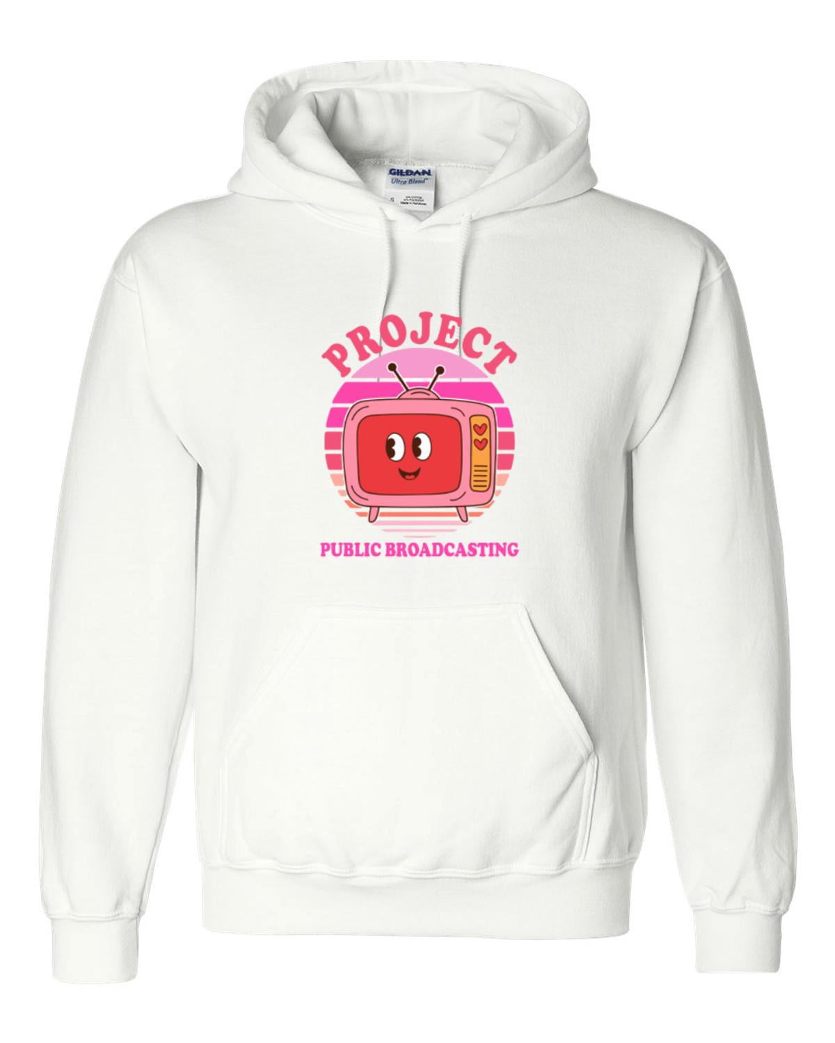 Project Public Broadcasting PBS NPR Radio TV Media News Graphic Hoodie ...