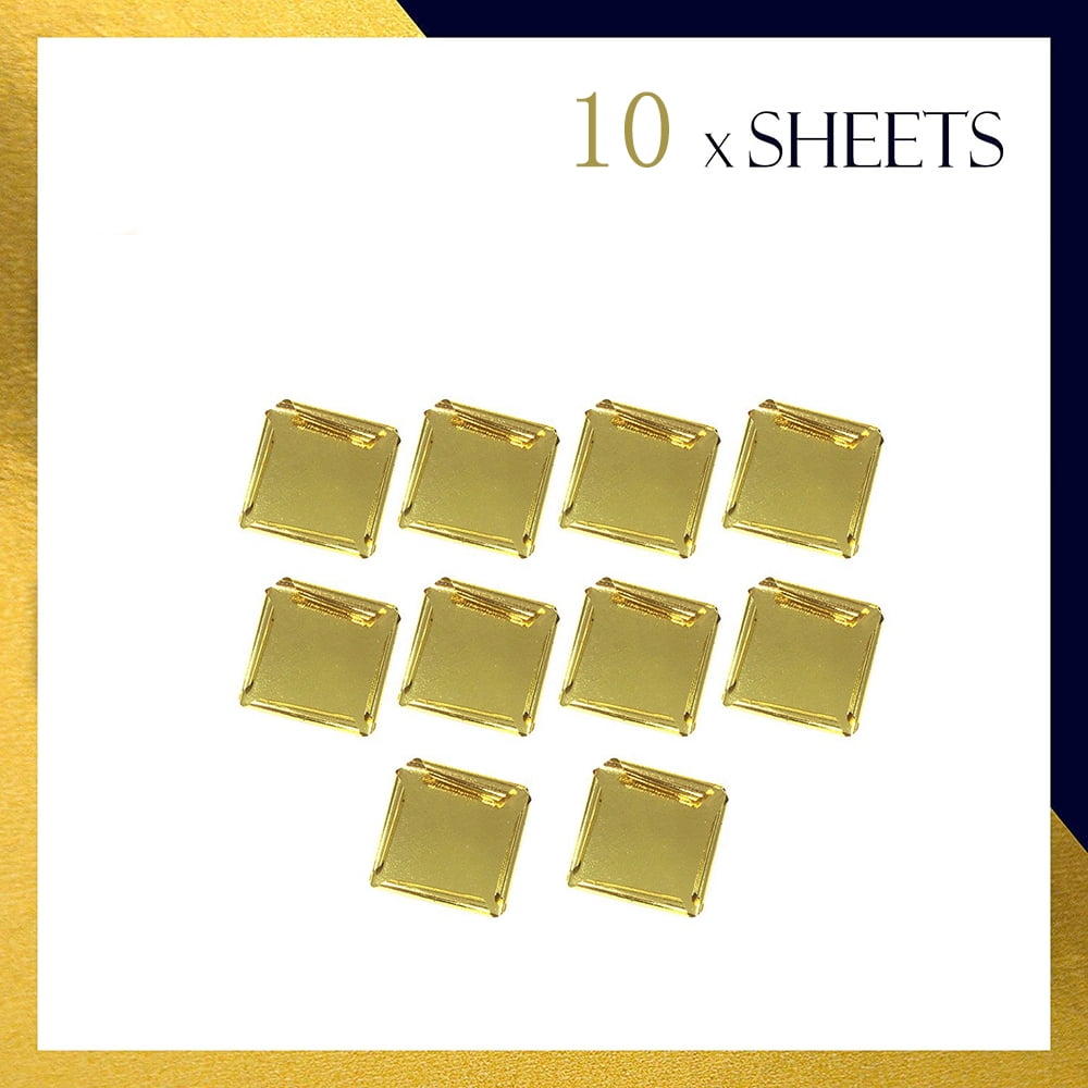 Project Retro Edible Gold Leaf Gold Foil Sheets 3.14"*3.14" 24K Pure ...