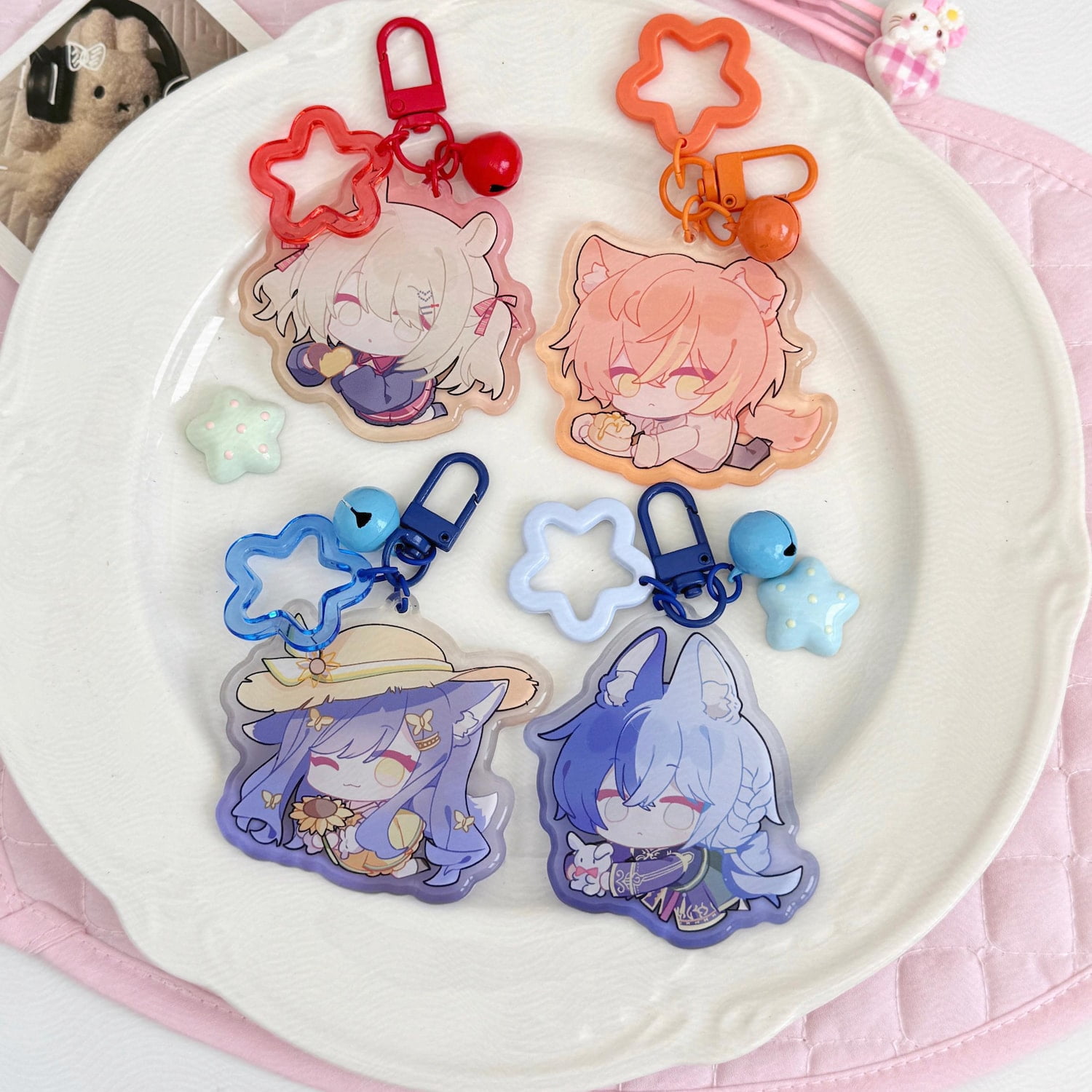 Project Sekai Acrylic Keychain - Fluffy Ribbon - Vivid BAD SQUAD (1 ...