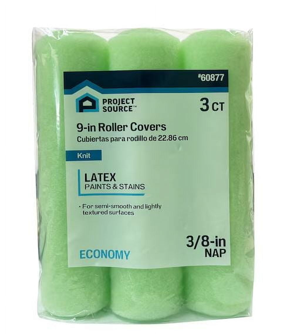 Project Source 3 -Pack 9-in x 3/8-in Nap Standard Knit Polyester Paint ...