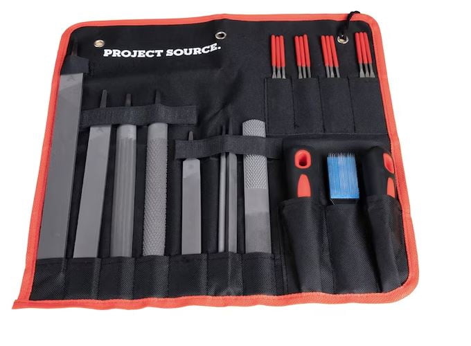 Project Source 9-in Multi-cut Coarse Tooth Set Flat, Half Round, Knife ...