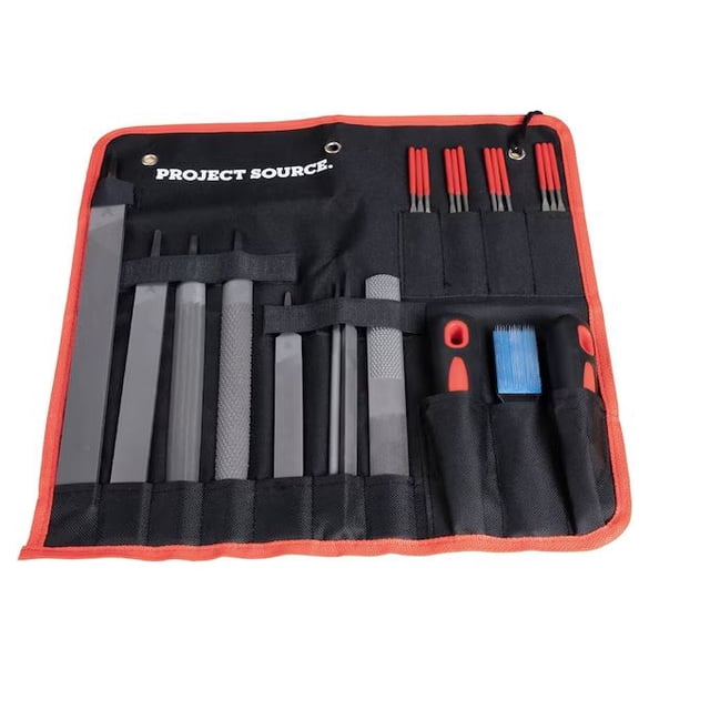 Project Source 9-in Multi-cut Coarse Tooth Set Flat, Half Round, Knife ...