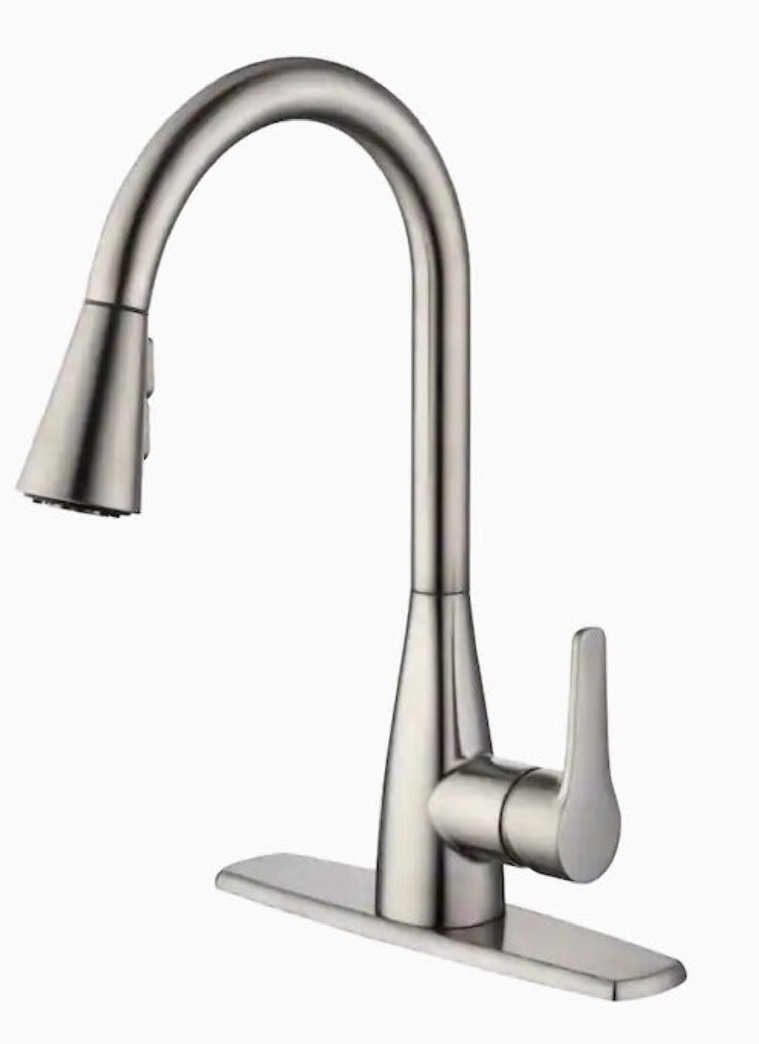 Project Source Ellesburg Stainless Steel Single Handle Pull-down ...