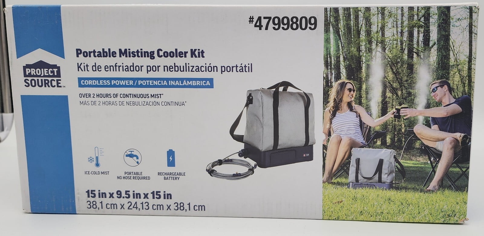 Project Source Portable Misting Cooler Kit #4799809 - Walmart.com