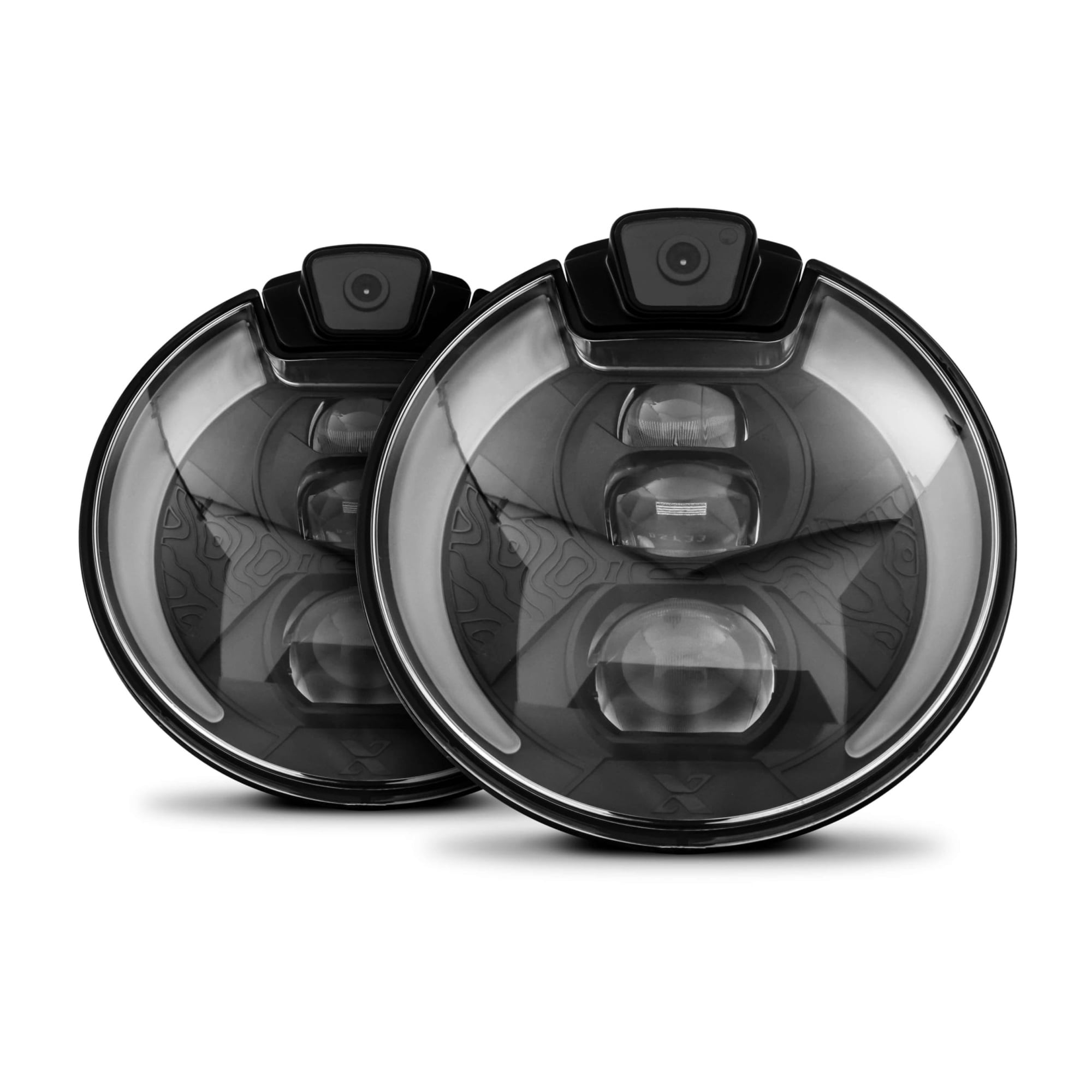 Project X ELITE OPTX App Connected 7 Inch Headlight With Integrated 4K ...