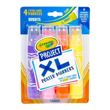 Crayola XL Classic Poster Markers - Bold Marker Point - Chisel Marker ...