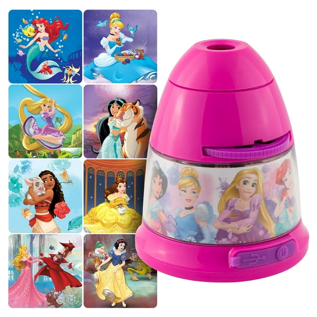 Projectables Disney Princess 8-Image LED Night Light, Micro USB Plug-In ...