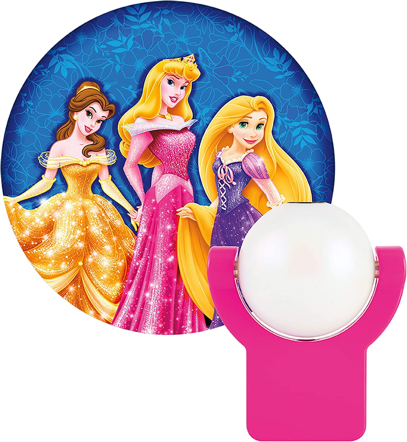 Projectables Disney Princess LED Night Light Plug-in, Dusk-to-Dawn ...