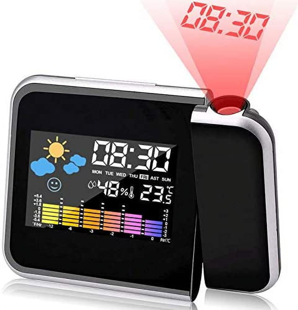 Projection Alarm Clock - Atomic Digital Alarm Clock with Projection on ...