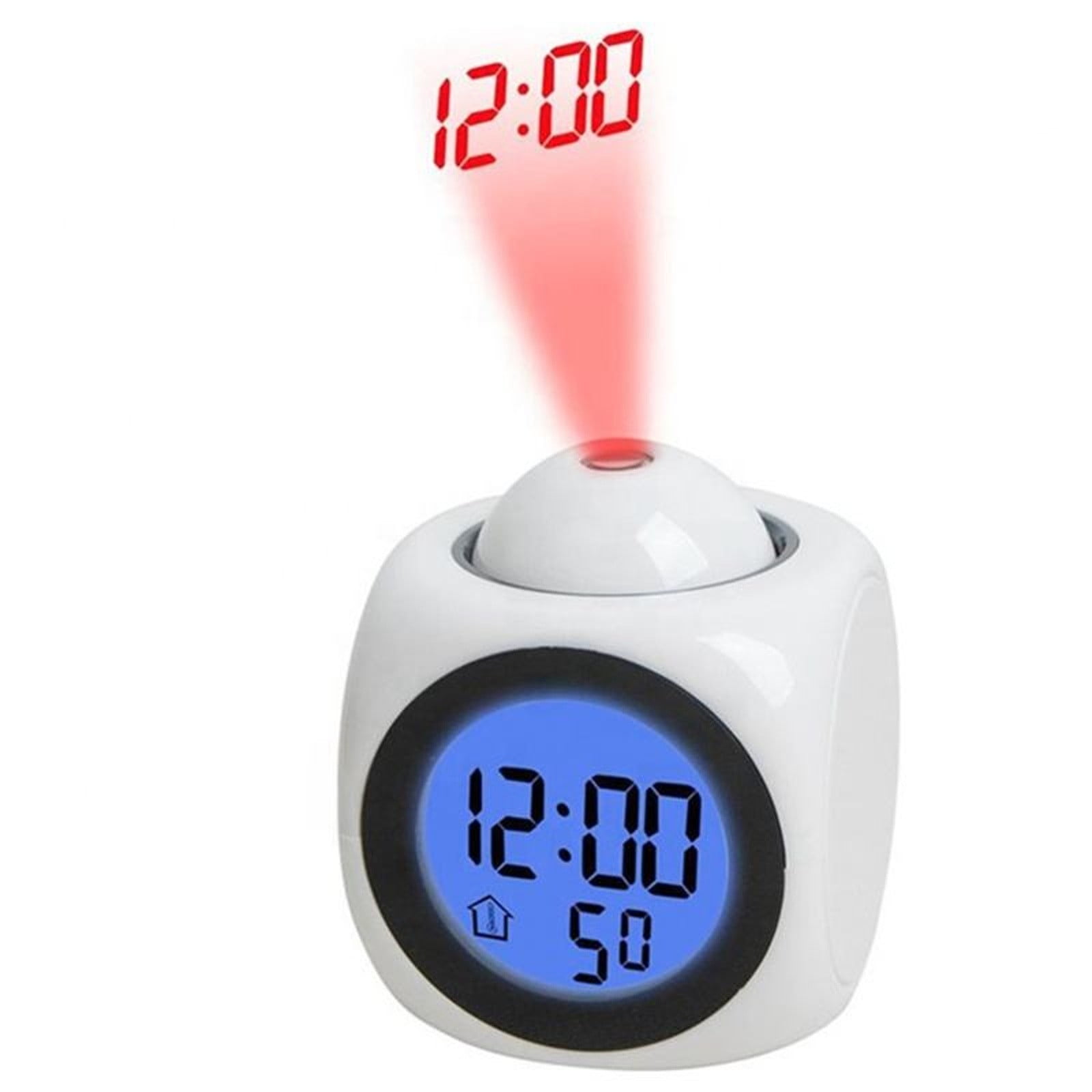 Projection Alarm Clock for Bedroom LED Display Digital Clock Projection ...