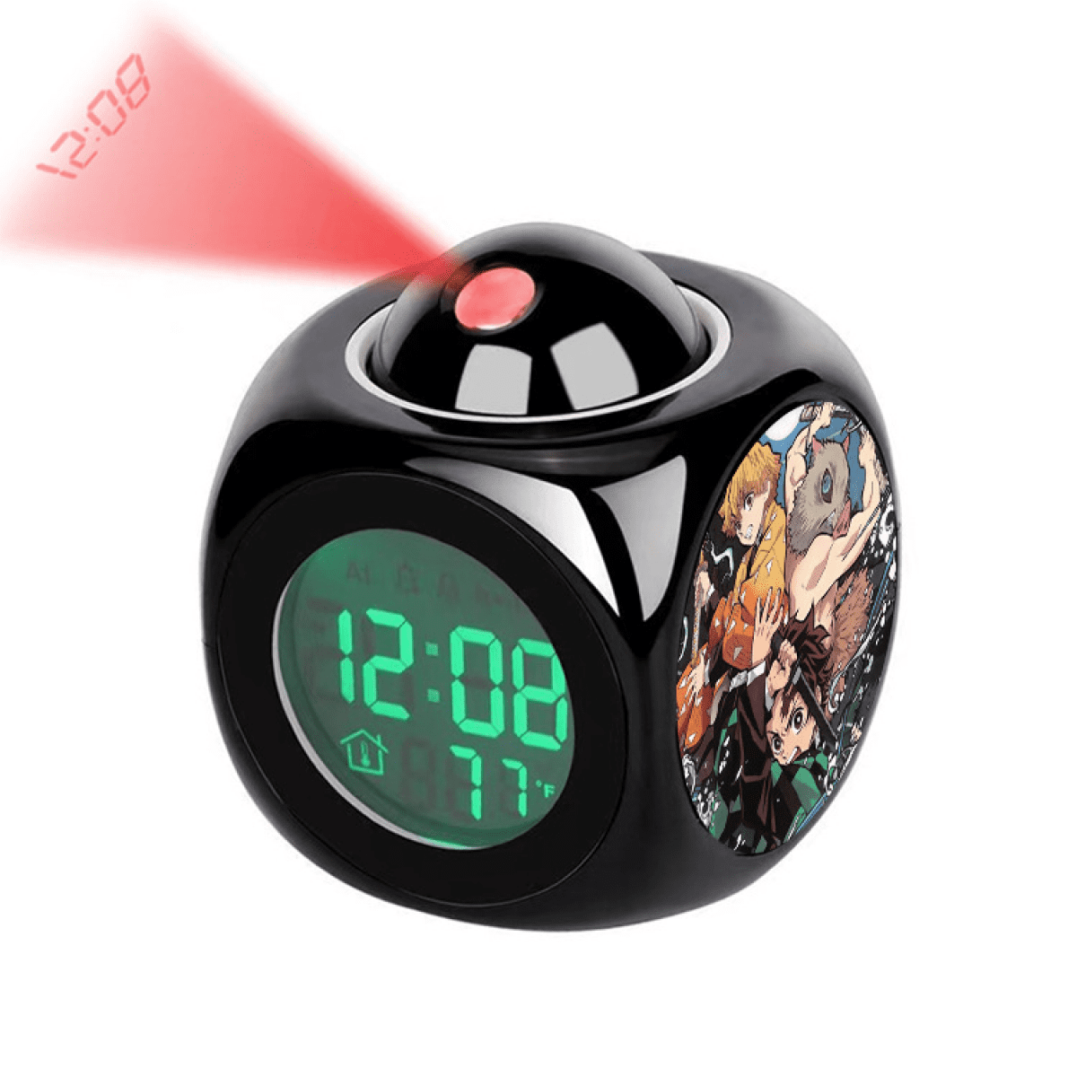Projection Alarm Clock, Cartoon Demon_Slayer Digital Alarm Clock with ...