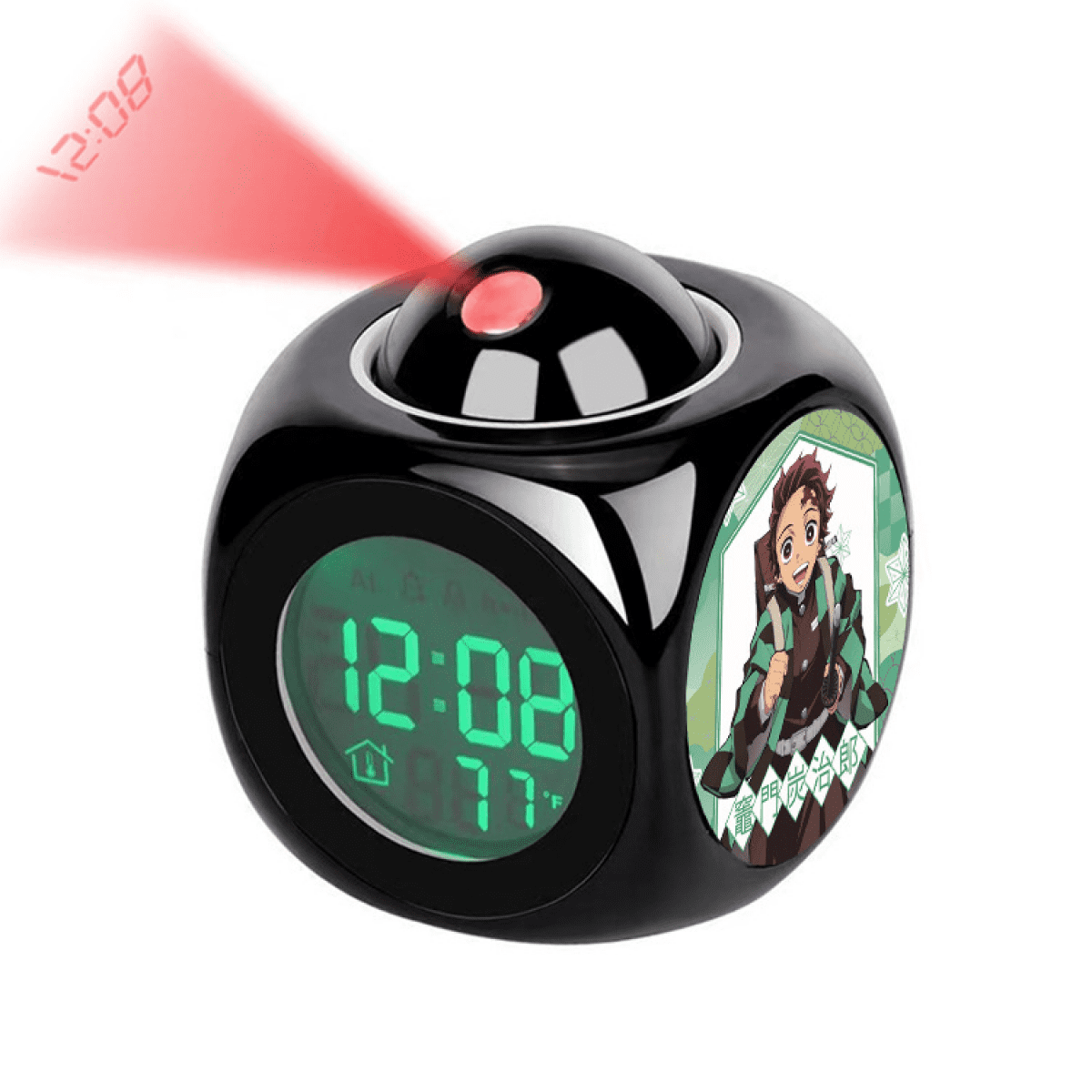 Projection Alarm Clock, Cartoon Demon_Slayer Digital Alarm Clock with ...