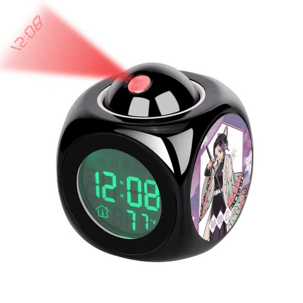 Projection Alarm Clock, Cartoon Demon_Slayer Digital Alarm Clock with ...