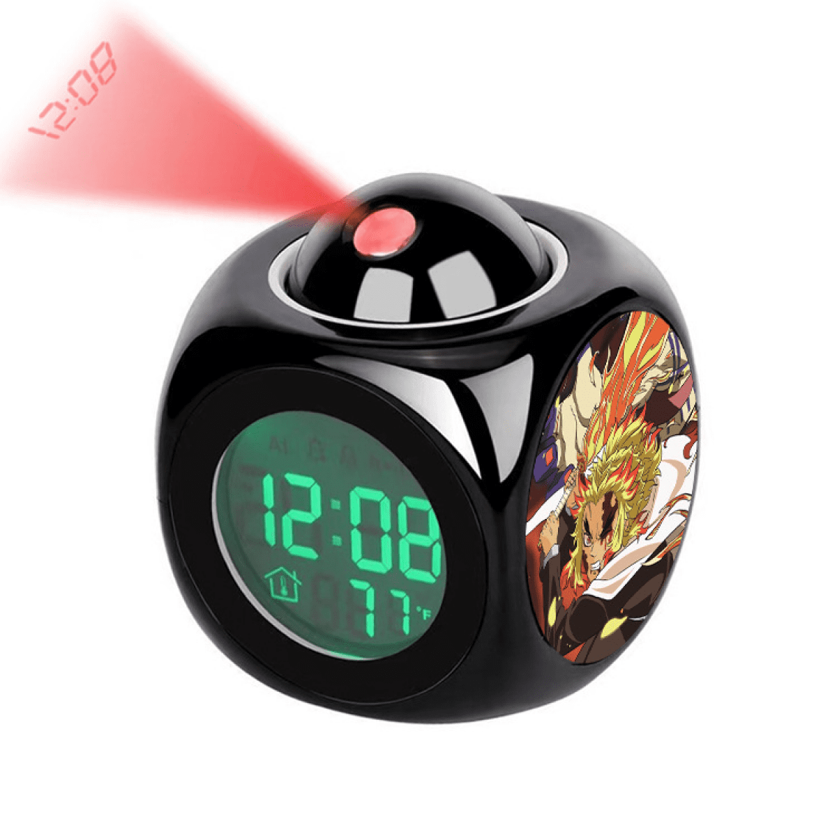 Projection Alarm Clock, Cartoon Demon_Slayer Digital Alarm Clock with ...